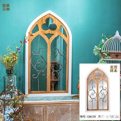 窗框店面板树脂庭园布景墙假饰装饰道具置黑物架面挂壁装品留AL79