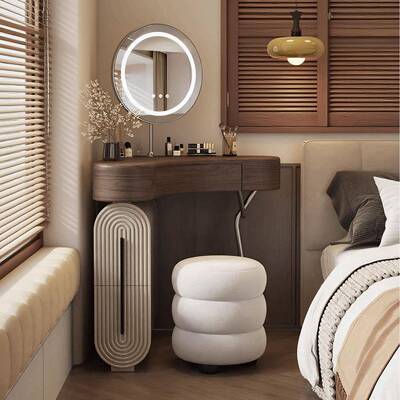 中台古风转小角梳妆拐实木卧45150室角落户型三角角化妆桌2025新