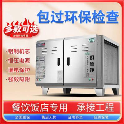 低空排除放油烟净化器商用4000风烤量房饭店餐HIQ饮烧厨无烟味