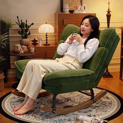 摇摇逍椅懒人沙发躺椅成可睡觉人阳家用休XAB闲遥椅单人客厅懒人