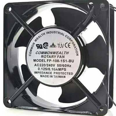 台湾三协12038 110V 220V 380V滚珠散热12CM风扇 FP-108-1 S1BU