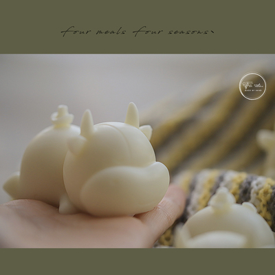 《牛宝宝》fourmeals设计师店香薰蜡烛礼盒创意摆件生肖生日礼物