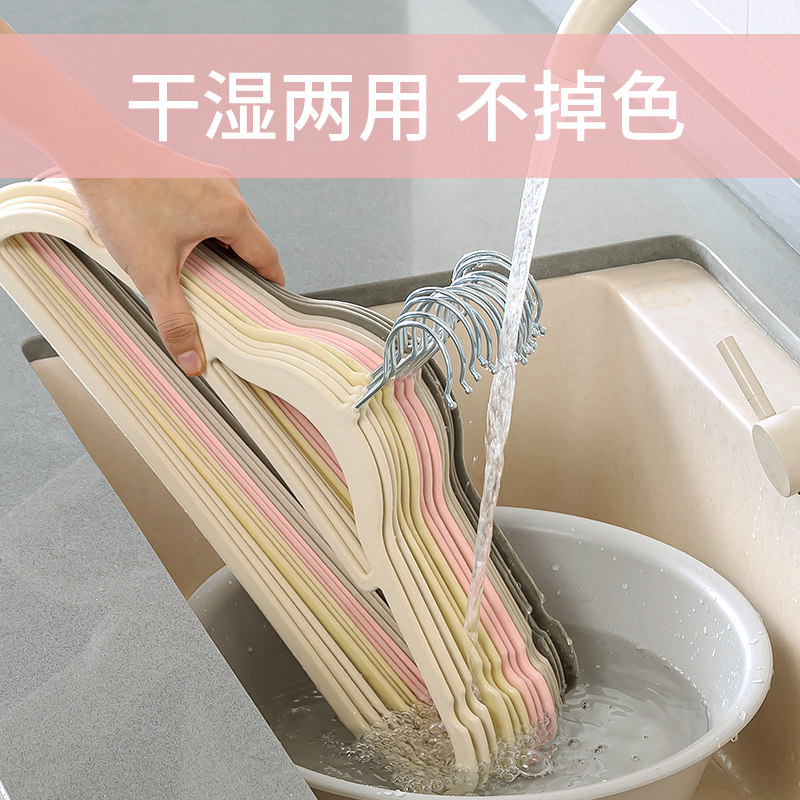 植绒衣架整e理师专用防滑无痕布衣架家用挂衣绒面儿童衣撑衣柜收