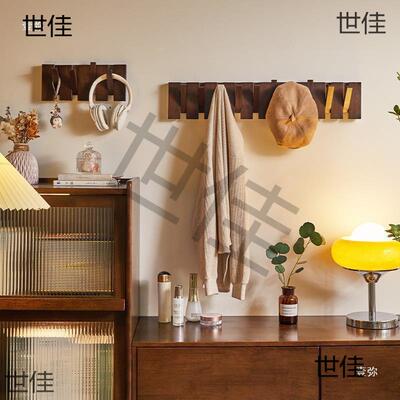 钢琴衣键挂衣关架挂板木收纳实钢琴挂钩门后74862玄墙壁衣帽承重