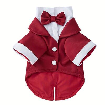 Dog Tuxedo Suit Formal Dog Outfit For Wedding Pet Tuxedo跨境