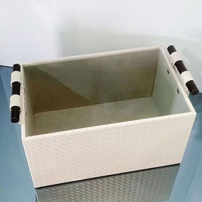 中HG11338式木质PU皮质收纳箱储物箱纳样房板衣帽间装新饰摆件饰