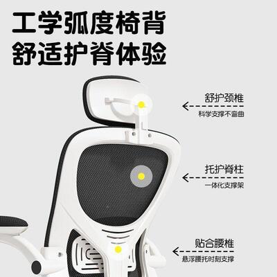 电脑椅人用体工背学椅HVU办公转椅家舒适久坐靠椅简约办公室椅职