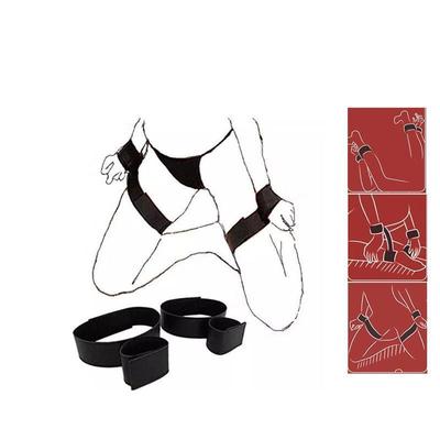 BDSM Bondage Body Restraints Thigh Wrist Cuffs Restraints Se