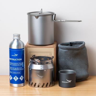 goshawk 200开拓者钛柴火炉酒精炉双燃料炉二次燃烧露营摩旅徒步