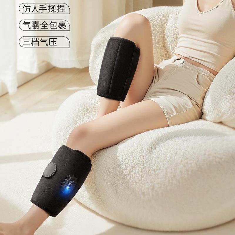 美腿按摩器绑腿小按摩腿腿按摩仪捏TNO热敷膝盖放松空揉气波部肌