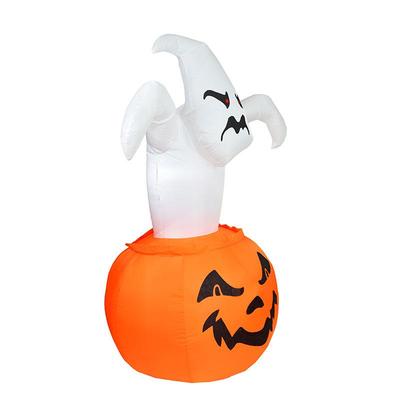 万圣节南饰瓜灯AIY圣充气气模1.8米发光白鬼幽灵万瓜南庭院装气模