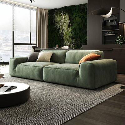 现布代约防大污科技植麂皮磨45077砂绒艺沙发客厅小简户型平层乳