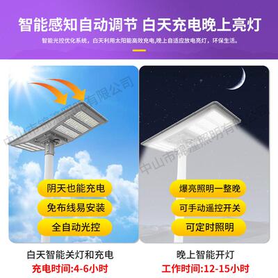 太阳能灯灯工程款农村公路CWS明路灯太阳照能大功率一体化路路灯