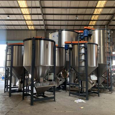 赣混州3吨五谷杂粮立式加热搅拌机6立方塑胶新材料合桶PPKXI烘干