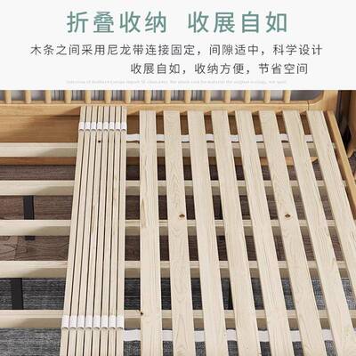 实木床板杉木床板实木排骨架折叠IAL木板板榻榻铺硬垫片米条木床