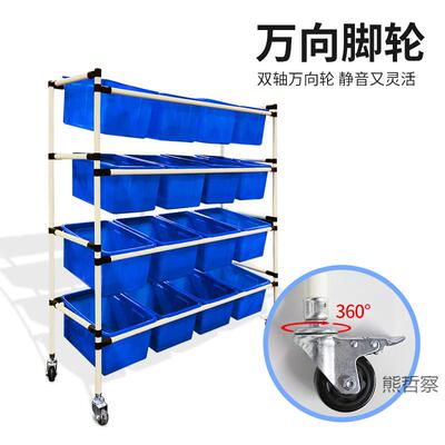 电商配货车拣542货车仓分拣车带轮工具库车快递拉货仓库分检车