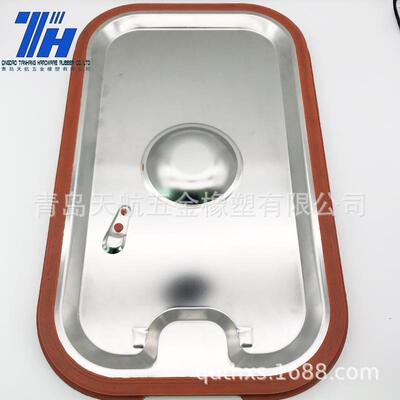 密封|210带密封圈密|封盖份数长方形盘04201蒸盘不锈盆钢打蛋3盆