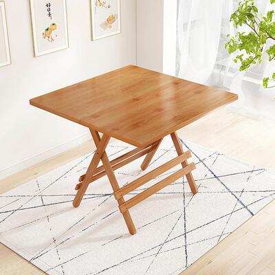 *用楠竹折叠J桌子餐桌家小户型饭F9688TH6桌户外便携简易方桌正台