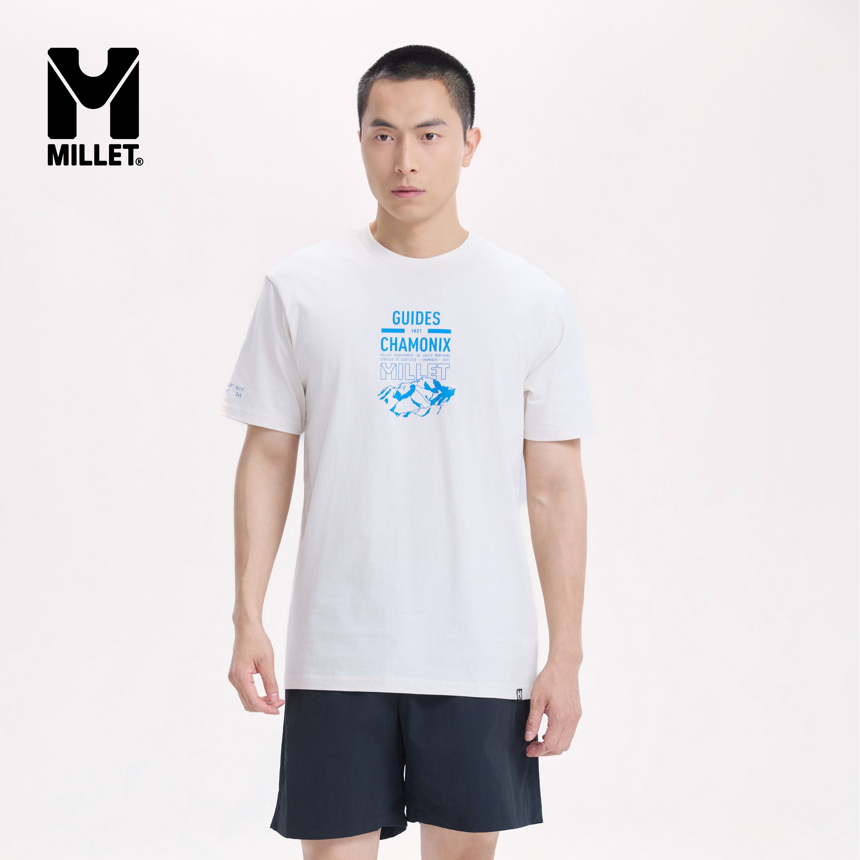 【新品】MILLET觅乐CHAMONIX系列男士休闲纯棉短袖T恤 MIV10527