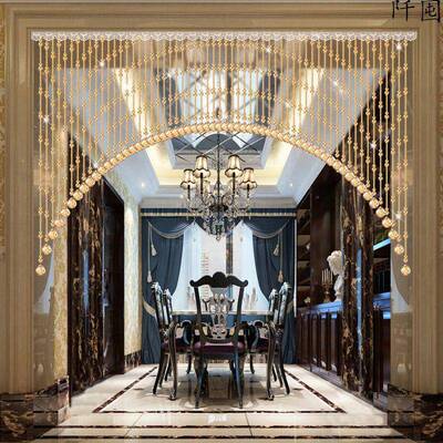 珠帘帘断卧室帘水屏6272GEZF晶帘子客厅风家隔用葫芦玄关吊帘珠链