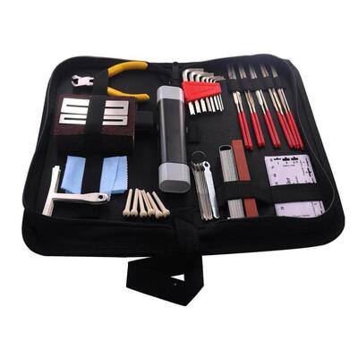 节吉他工包套具装大全维磨修保EHZ养工具琴颈调琴枕打弦距测量套