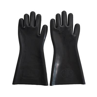 天牌津安安全丁腈浸胶双耐油抗51143套磨劳保手黑胶丁腈橡胶手套