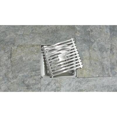 哥304不锈式钢地防臭卫生间漏浴室方形淋浴房地大排量加厚H0230F