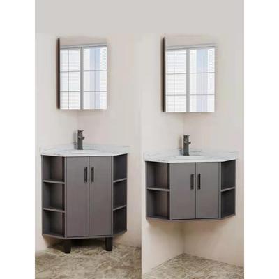 太沃空铝家用简约型小户家洗EGS手用脸顿岩板台面池盆三角浴室柜