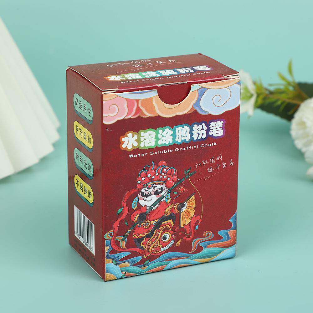 水溶性粉笔粉教师用专无尘灰尘粉笔生画黑261板报练黑板字优学质