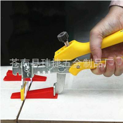 跨境 800pcs 贴地瓷砖找平器塑料铺瓷砖调平器塑料卡子楔子套装