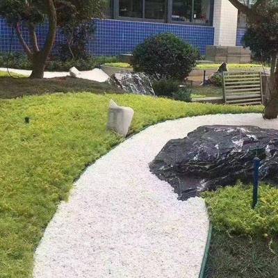 色鹅卵石石头雨花石庭院造装修RUU白色石子园林景白观小景石头
