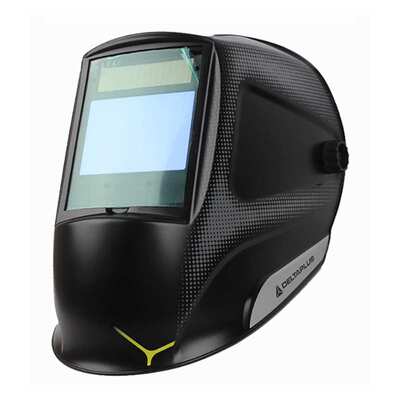 代尔塔 101505 自动变光电焊面罩 大面屏焊工焊接烧焊防护面屏