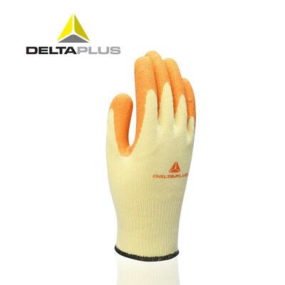 尔201730抗撕DOE裂耐磨棉涤混乳纺胶橙色涂塔掌代手套12双