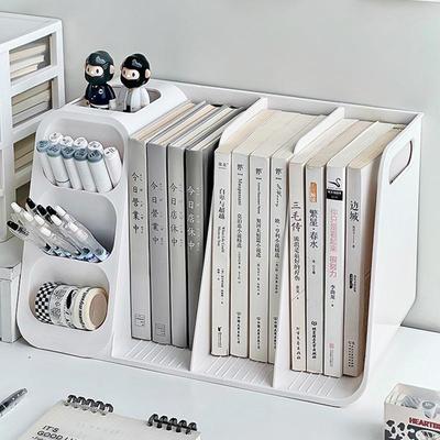 面收书纳盒学生书本置桌物架立架容量书架办公室书桌ILL大上文具