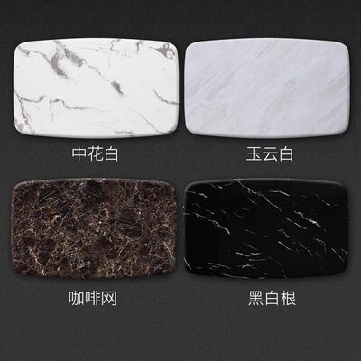 简约现代大理石茶计几电视公柜组合设客办AUT实木正方形储物柜茶