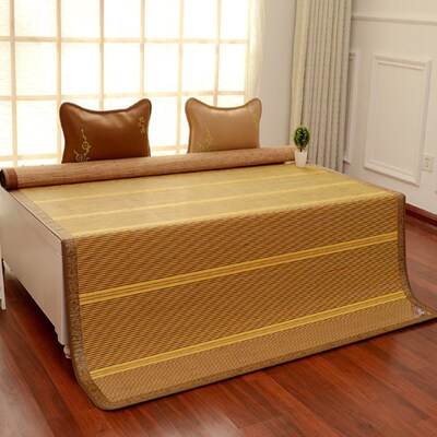 新款竹席凉席学生宿舍单人席0.9直筒大包边竹凉席1R.21.51.8米