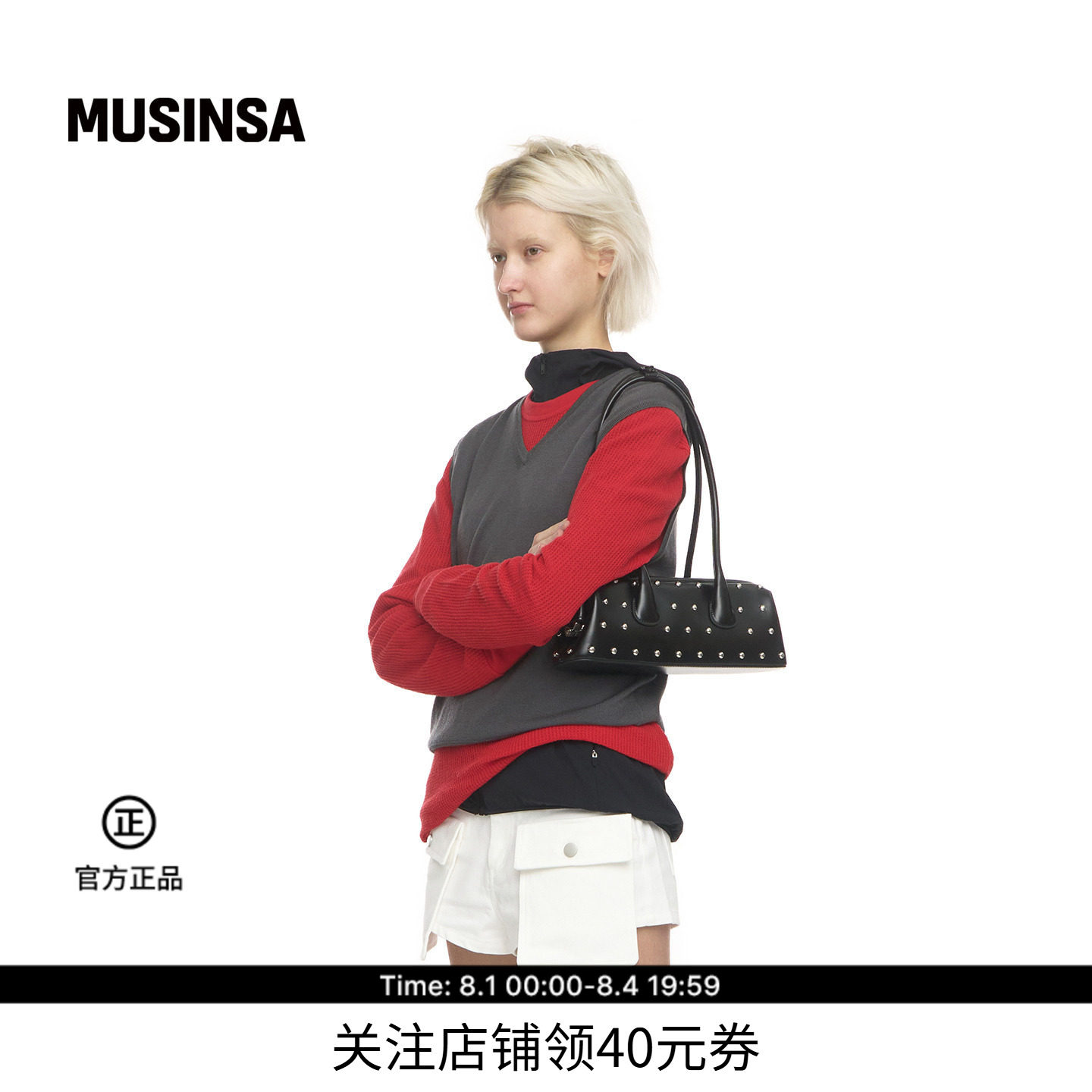 【七夕礼物】OSOI韩国26夏季BOAT WIDE MINI手提包腋下包MUSINSA