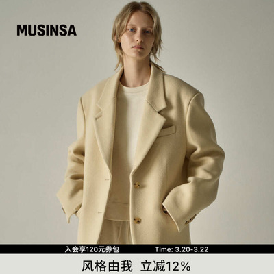 时尚流行羊绒西装外套