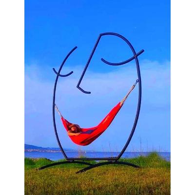 卡民美陈拍照秋千户外笑脸造秋千吊床装饰打AL100751型微笑景区网