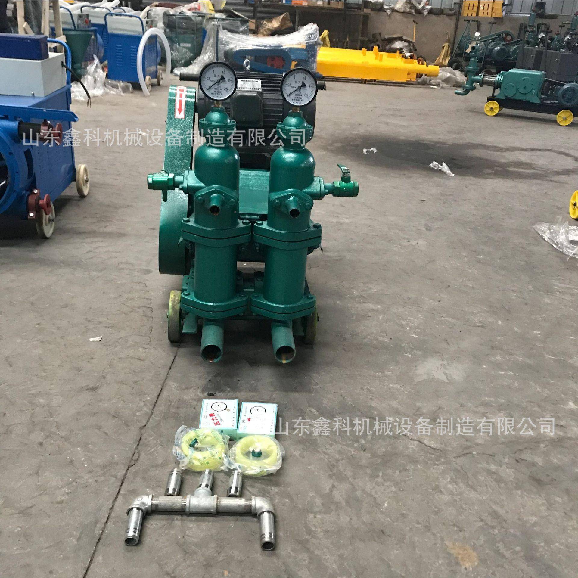 双缸活塞坡式灰浆浆泵小型高水泥砂浆注浆机隧道边用砂OTL压浆注