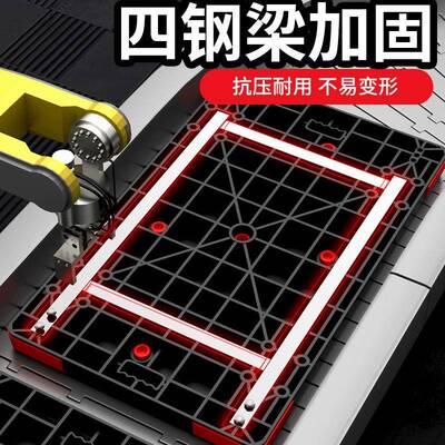 手推车推平板搬运车方管加固拖51235车折快叠轻音小拉车工递厂小