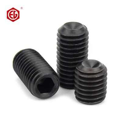 凹端定螺丝内六机米顶丝无头角止付螺钉M8M10M12OIJM14丝M16紧M20