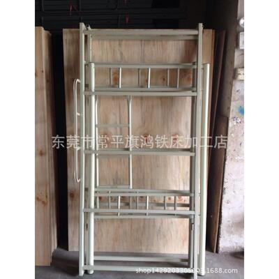 50人直柱双层铁床铁员架子床广东工宿单床简88583舍约现代床