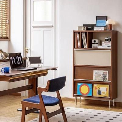 边靠柜储TGC柜边复古拼色收纳一体墙餐柜书柜置物架客物厅展示柜