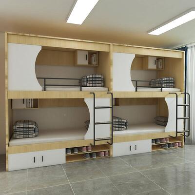 太空舱上下铺下板式床高低民宿公GYC-6985工寓床电竞酒店员人双层