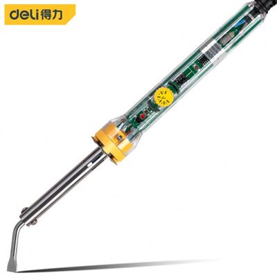 DELI工具60W功率弯头款可调温电烙铁DL8820W