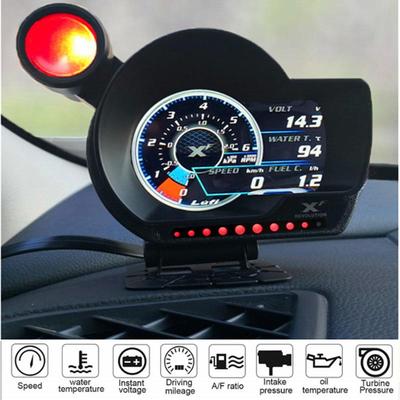 LUFI XF OBD2 汽车数字涡轮增压油压油温转速电压真空表赛车仪表