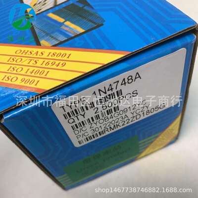 稳压二极管1N4748A DO-35 1W 22V编带全系列