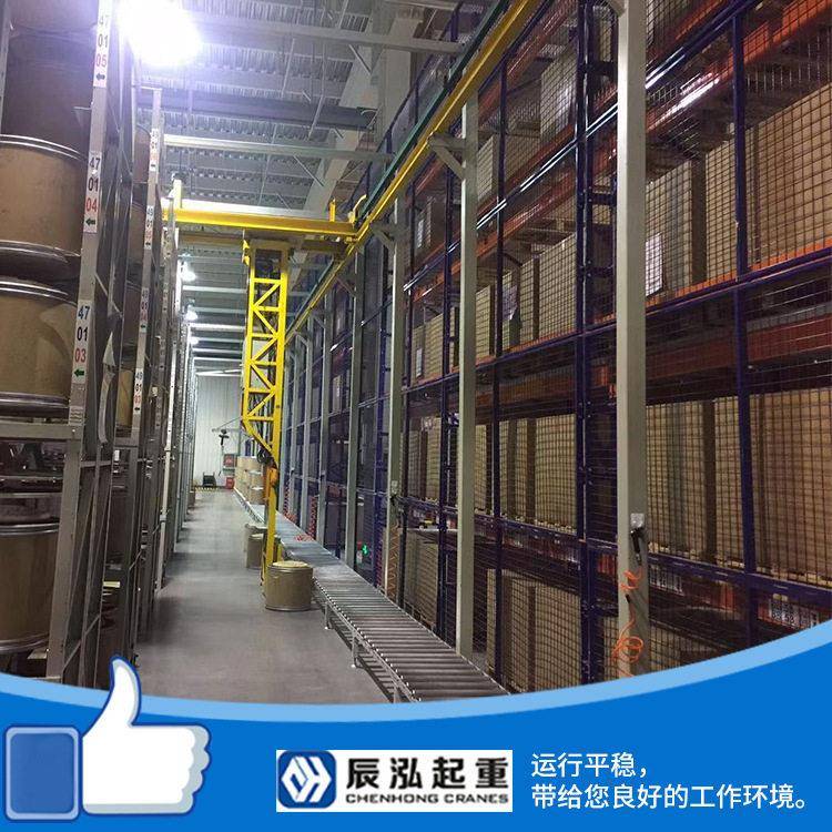 立体仓库堆垛梁起重机线束车间货叉KBK轨道悬挂行吊0.5吨刚性梁
