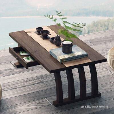 中式飘小茶几榻榻米简窗窗约台阳台楠竹茶桌矮子ZDT桌地毯小型桌